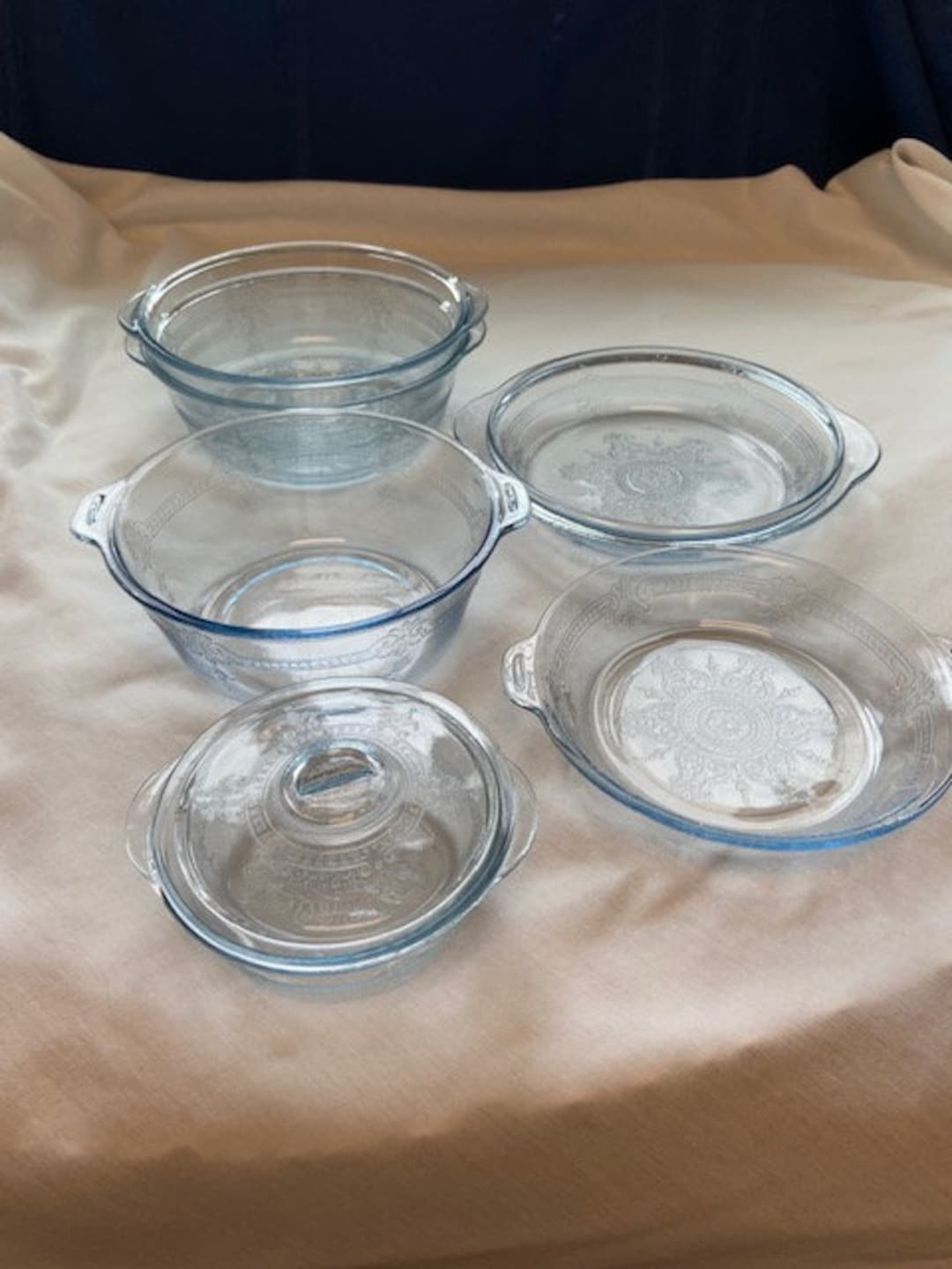 Fire King Sapphire Blue Philbe Glassware - Etsy