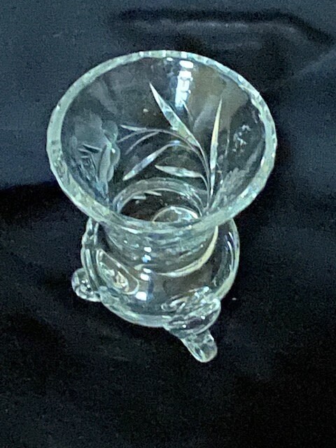 Lead Crystal Three Footed Vase - Etsy