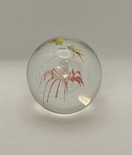 Glass Paperweight Spider & Bugs - Etsy