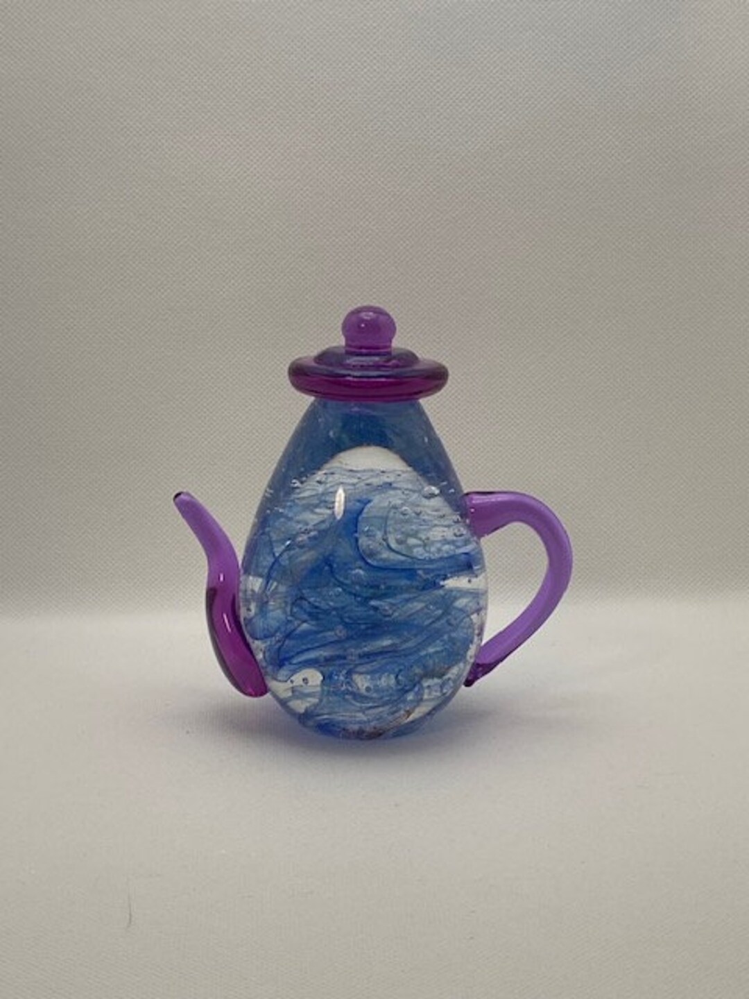Dynasty Gallery Art Glass Teapot Paper Weight - Etsy