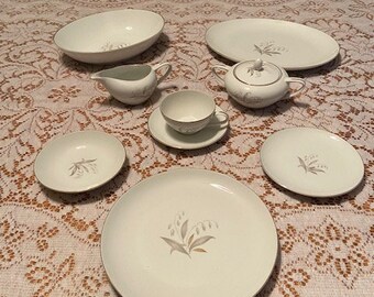 Kaysons Fine China Made in Japan/kaysons Golden Rhapsody/leaf Pattern ...