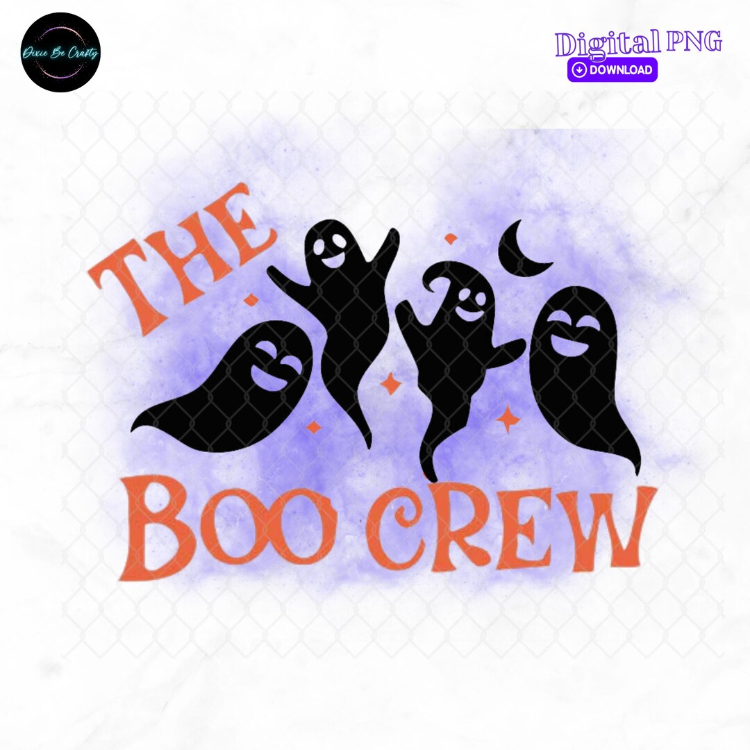 Halloween PNG, the Boo Crew Halloween Design Png, Boo Crew, Ghost Png ...