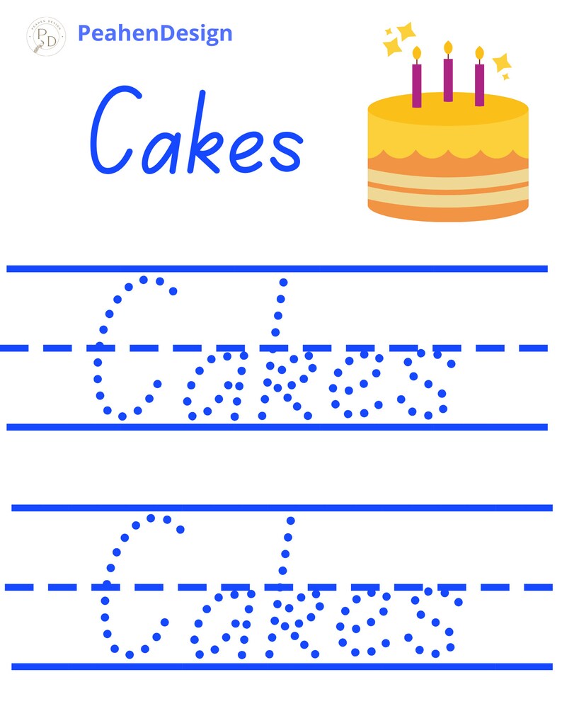 ABC Writing Practice - Etsy