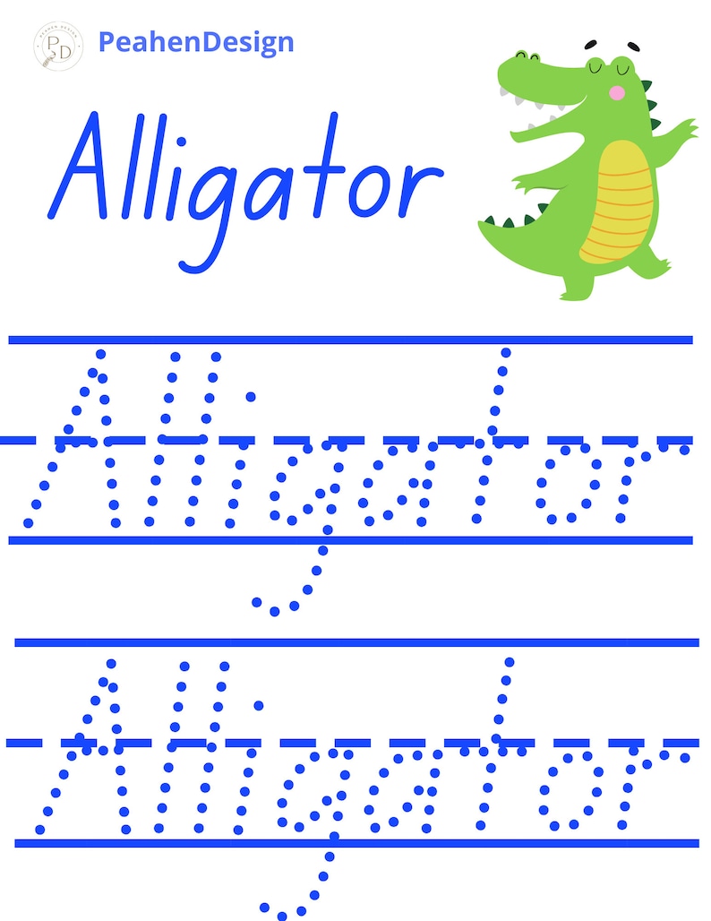 ABC Writing Practice - Etsy