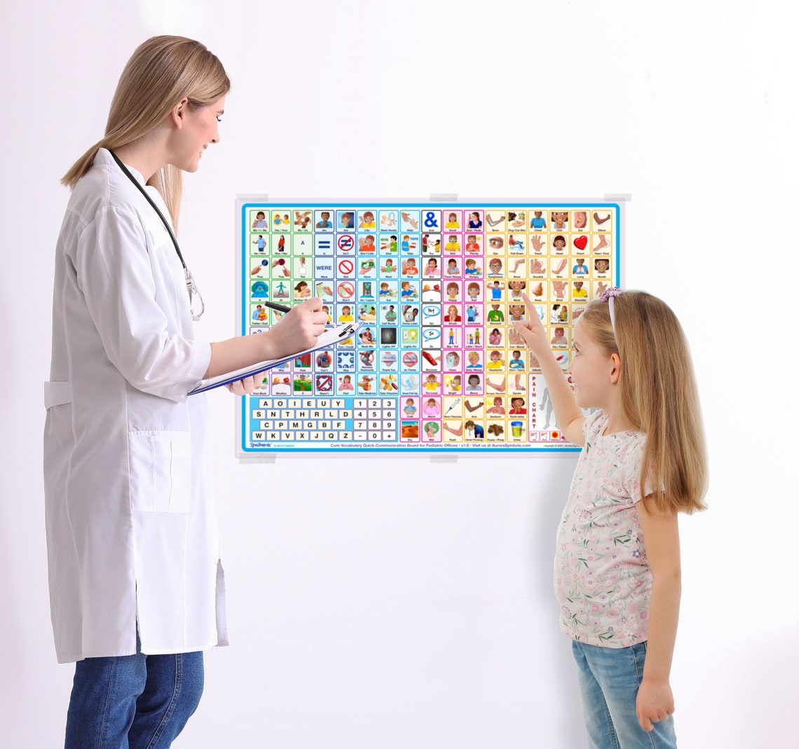 Medical Quick Communication Board, AAC, Symboards, Aided-language ...
