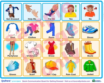 DIGITAL – Bathroom Quick Communication Board, AAC, Color Coded Words ...