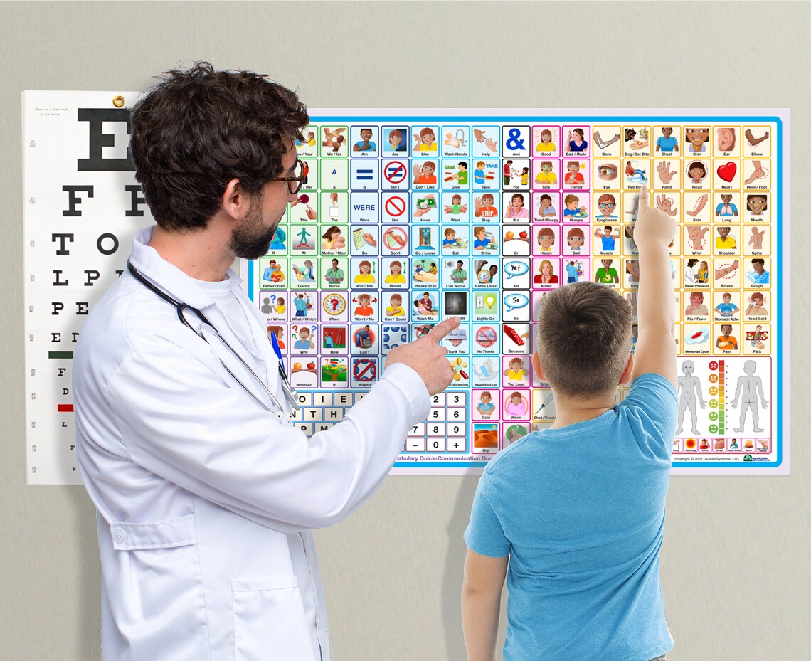 Medical Quick Communication Board, AAC, Symboards, Aided-language ...