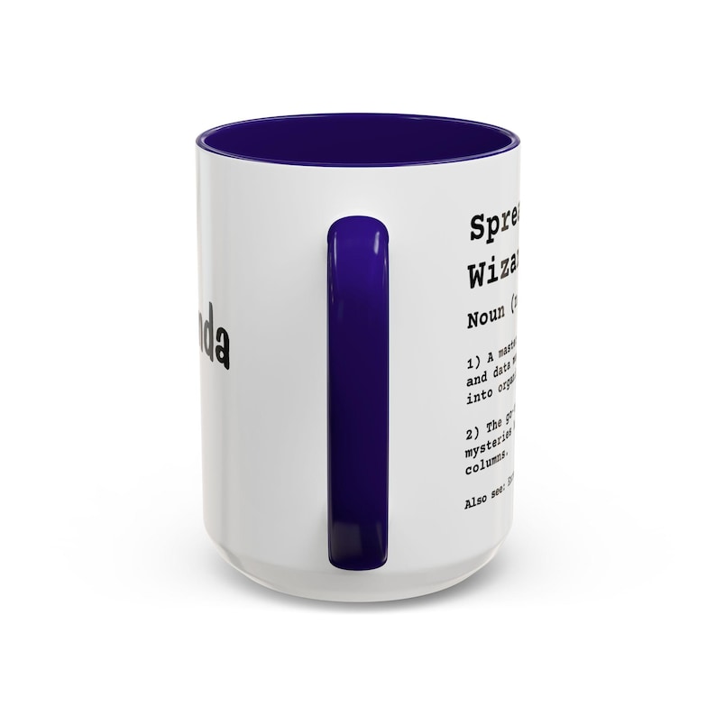 Excel Sheet Mug, Spreadsheet Wizard, Spreadsheet Gifts, Personalized ...