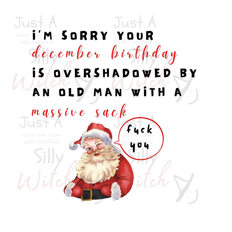 December Birthday Overshadowed, Svg Png, Christmas Birthday Svg, Funny ...