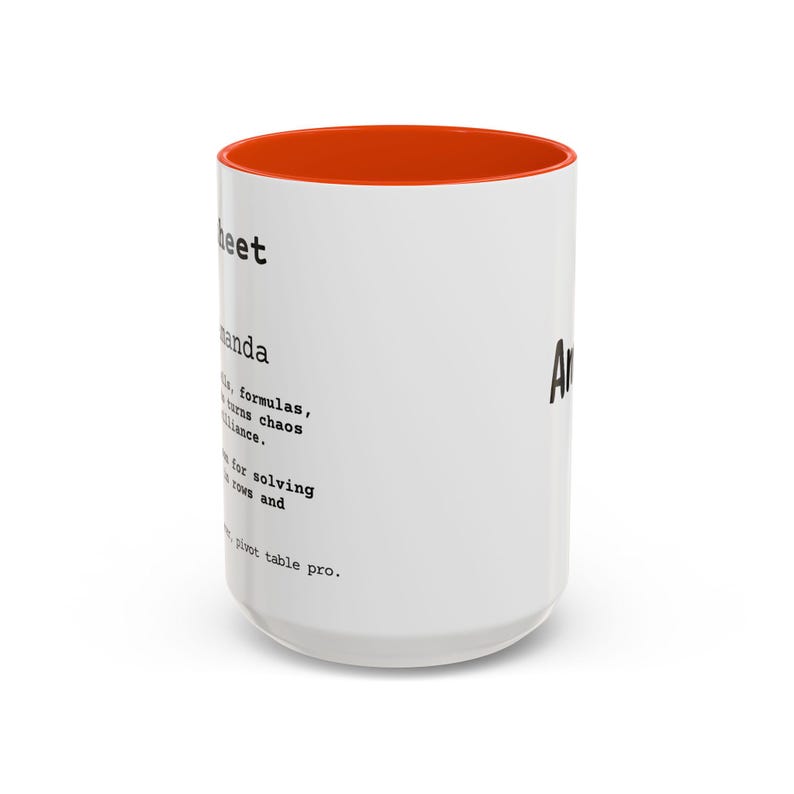 Excel Sheet Mug, Spreadsheet Wizard, Spreadsheet Gifts, Personalized ...