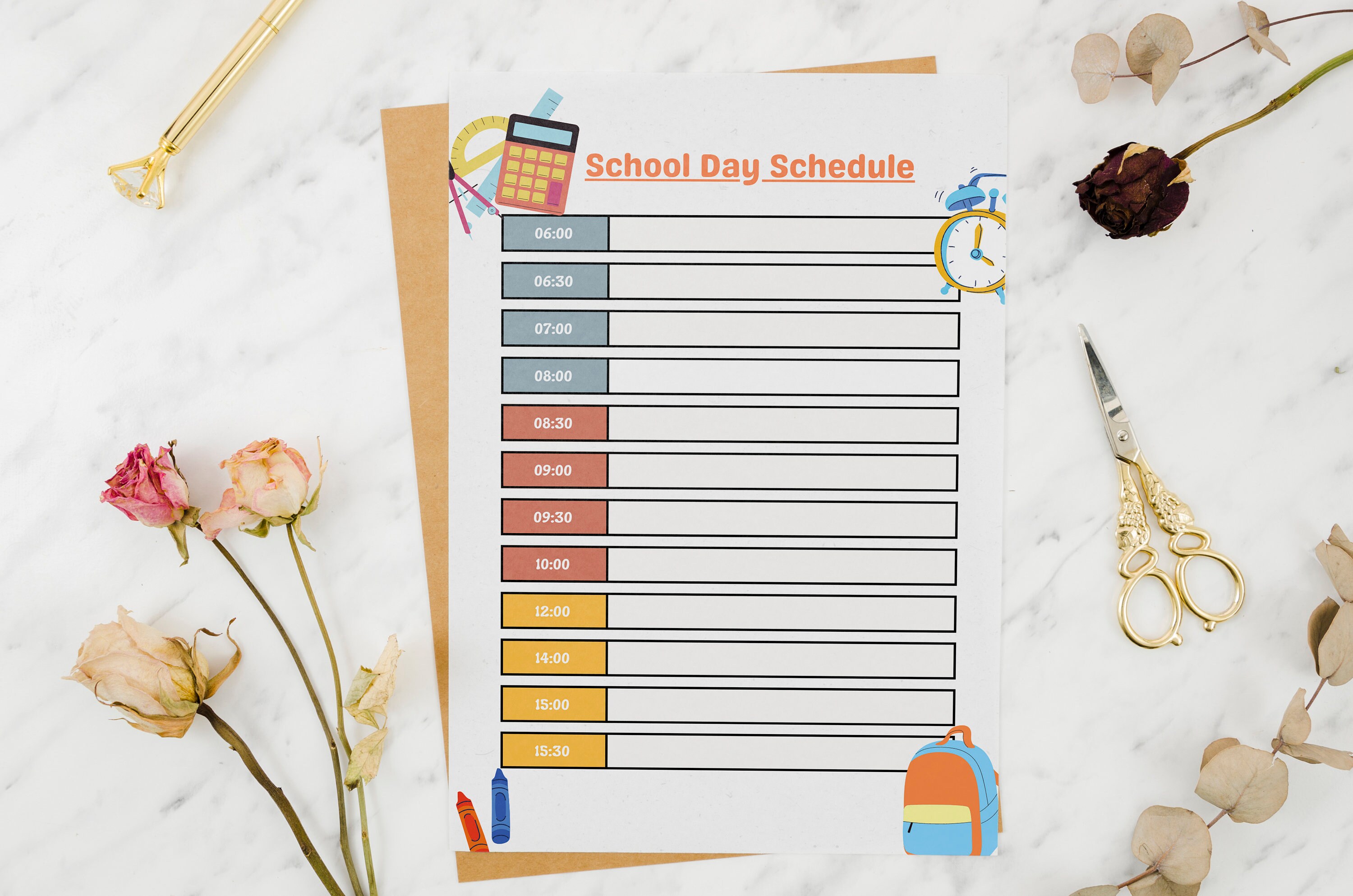 Printable Daily Schedule, Kids Daily Routine, School Day Daily Routine ...