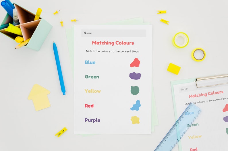 Color Tracing Worksheet for Kids, Editable Tracing Worksheet, Kids ...