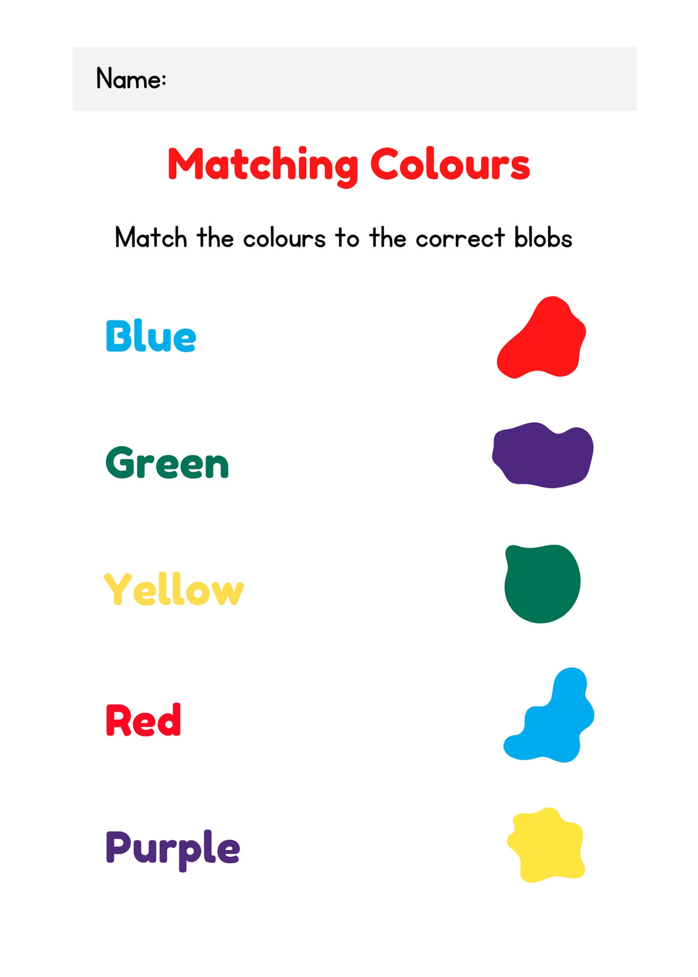 Color Tracing Worksheet for Kids, Editable Tracing Worksheet, Kids ...