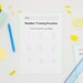 Number Tracing 1-9 Worksheet, Toddler Handwriting Practice, Printable ...