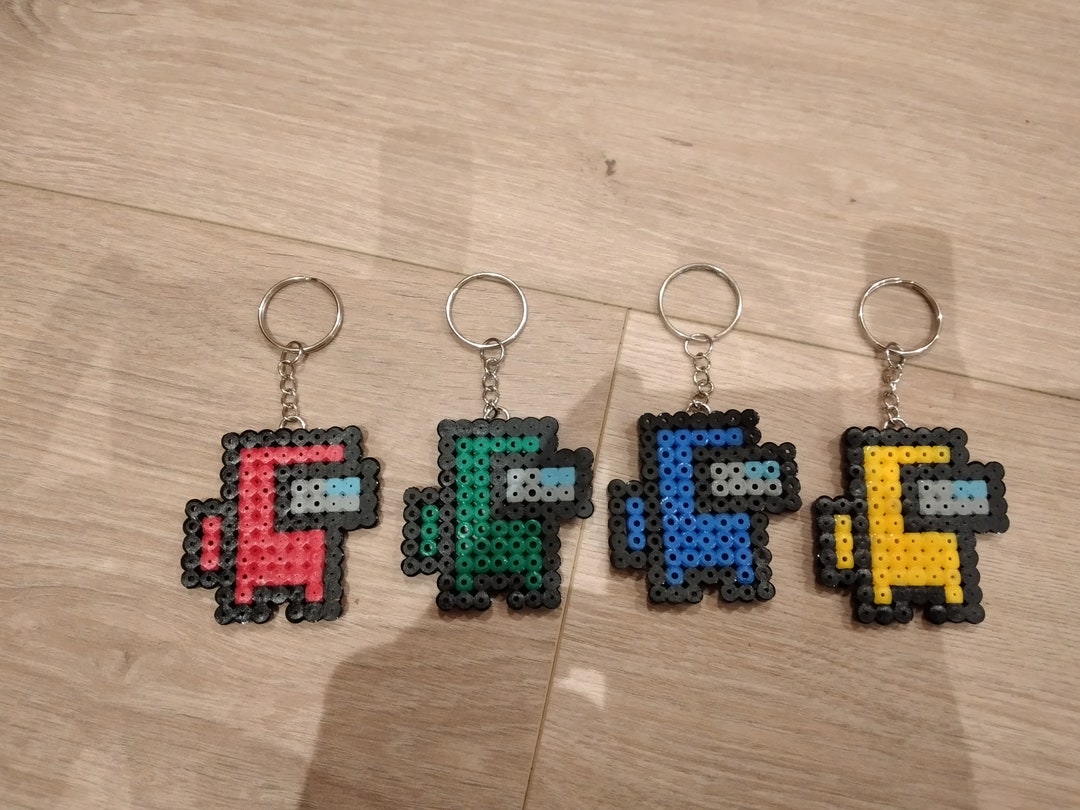 Among Us Keychain Perler Beads/fuse Beads/pixel Art - Etsy