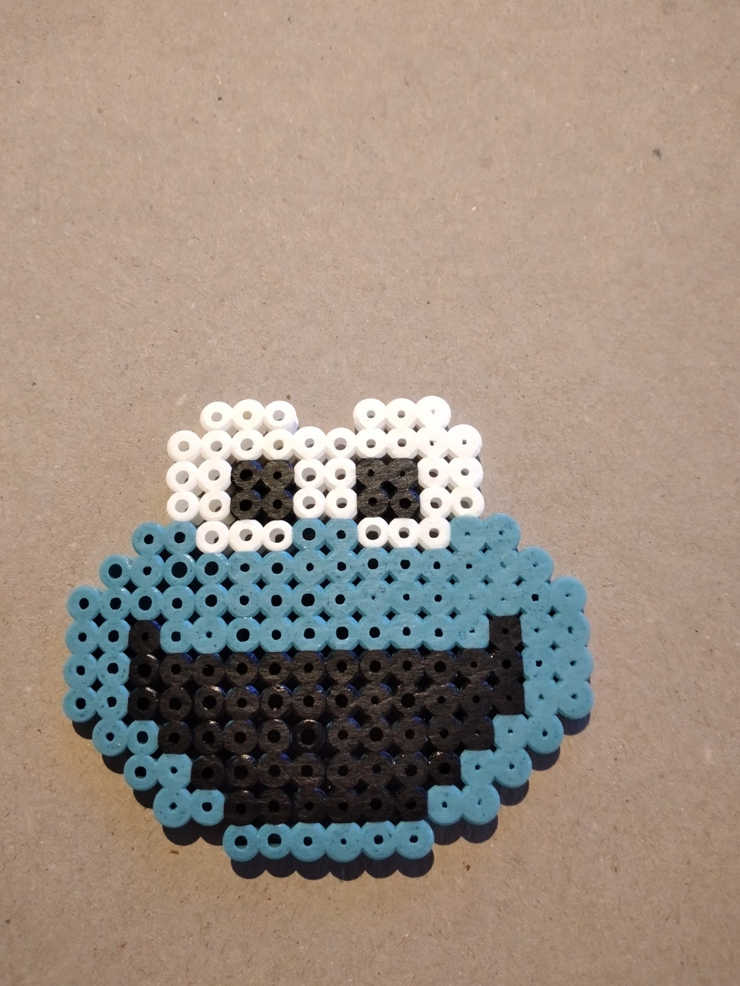 Sesame Street Cookie Monster Pixel Art/perler Beads/fuse Beads - Etsy ...
