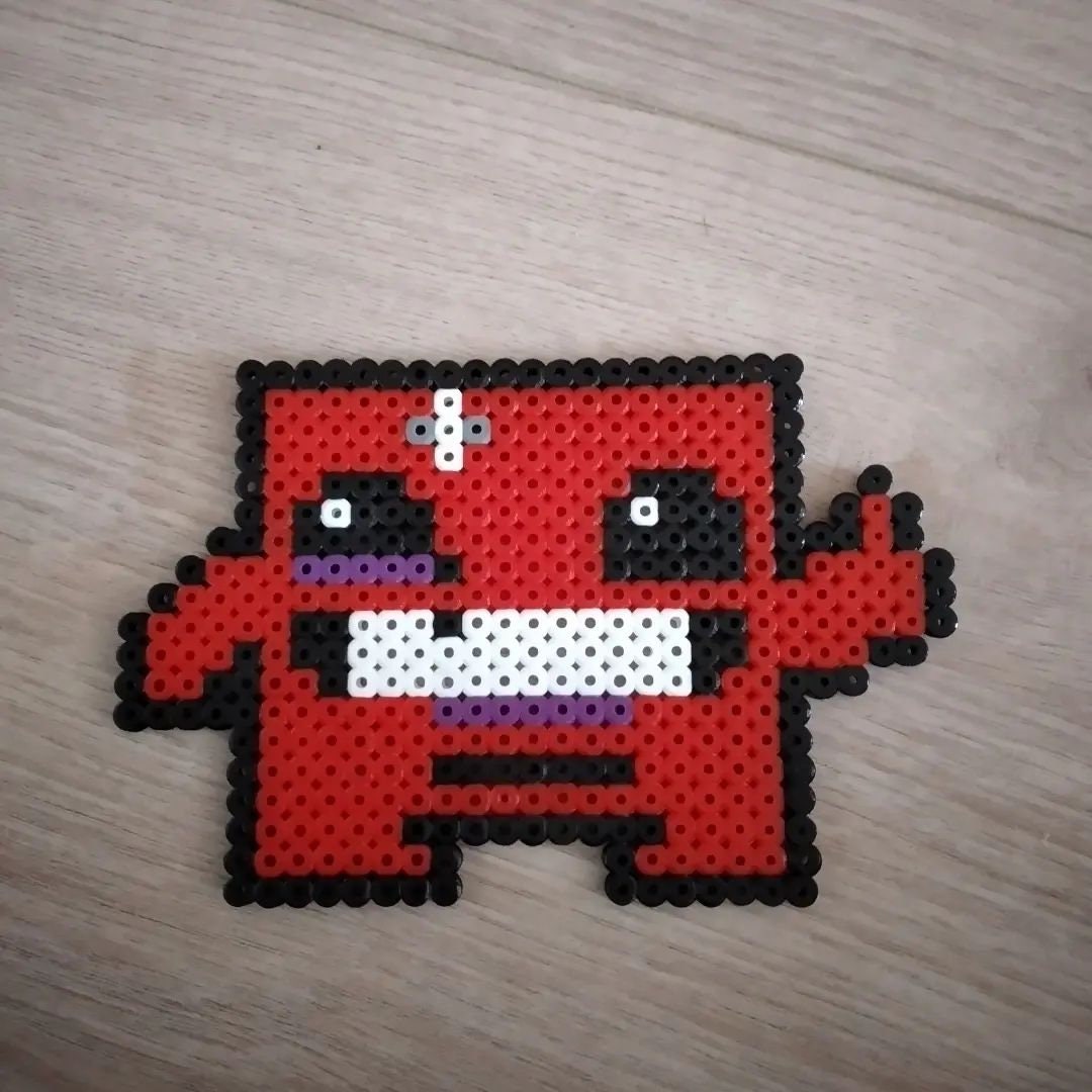 Super Meat Boy Perler Beads/fuse Beads/pixel Art - Etsy