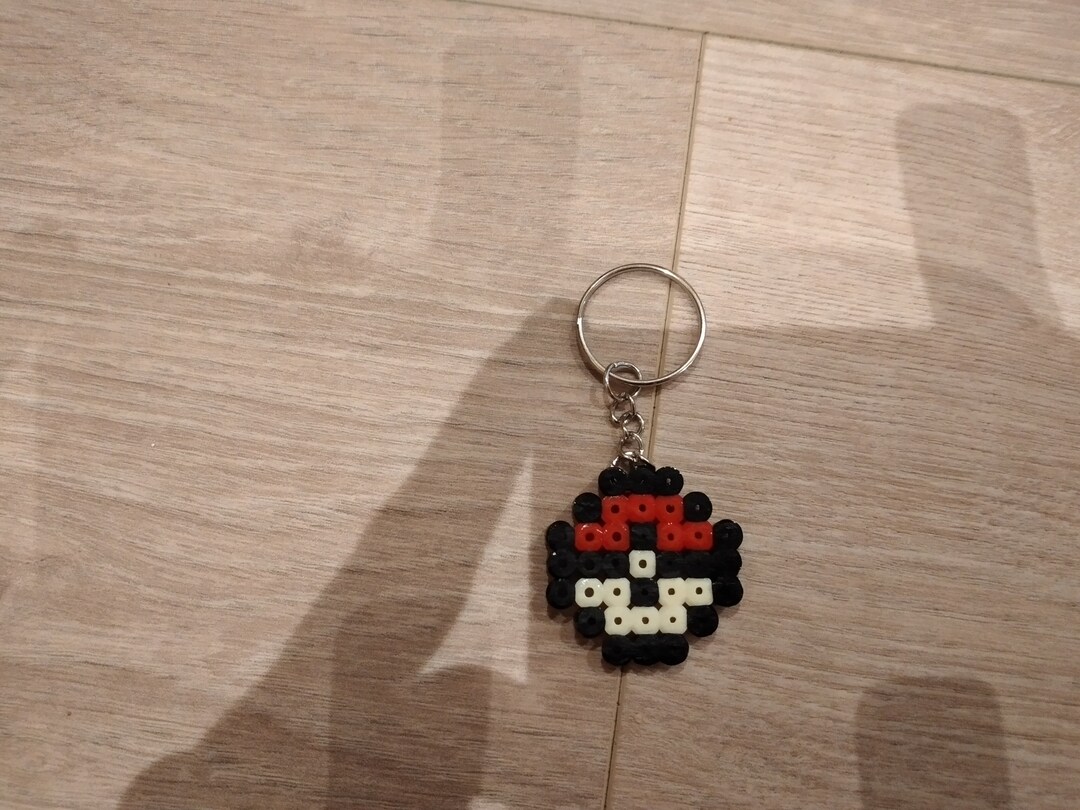 Pokemon Pokeball Keychain Perler Beads/fuse Beads/pixel Art - Etsy