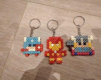 Pokemon Pokeball Keychain Perler Beads/fuse Beads/pixel Art - Etsy