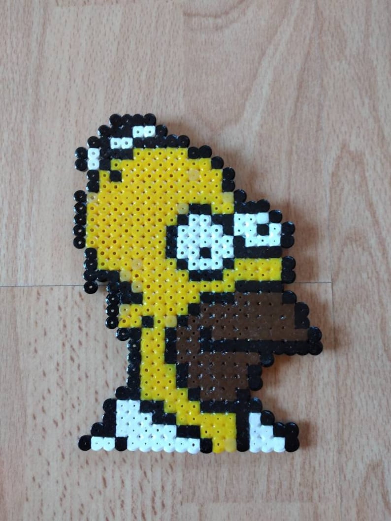 Homer Simpson Pixel Art/Perler Beads/Bügelperlen - Etsy.de