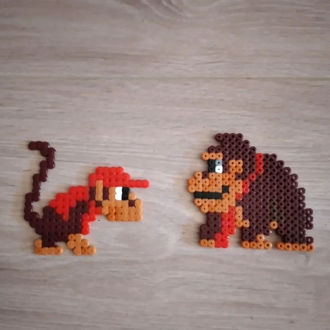 Donkey Kong Perler Beads/fuse Beads/pixel Art - Etsy