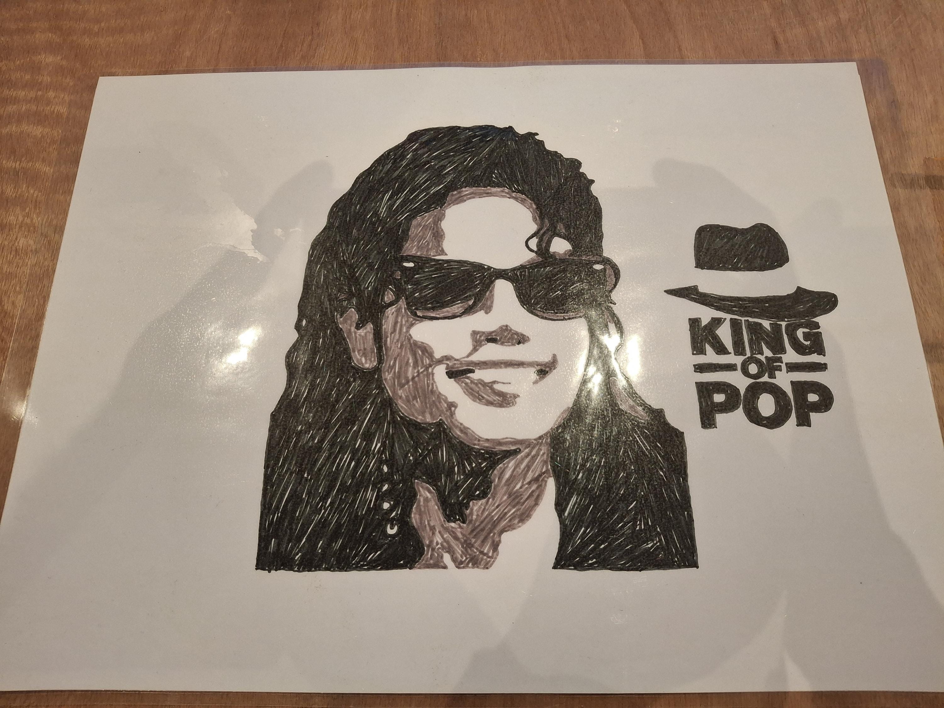 Michael Jackson Stencil Art Painting Picture A4 - Etsy