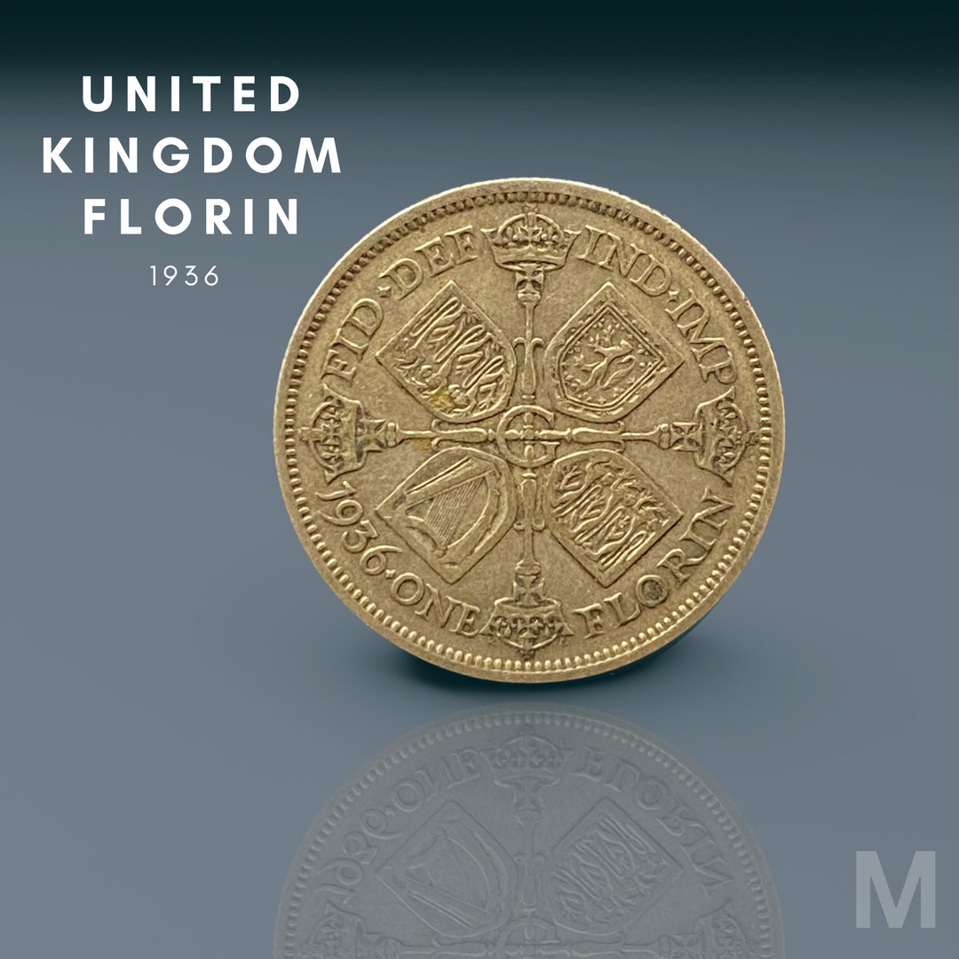 1936 One Florin UK United Kingdom Coin Coin Collection Gift for Grandpa ...