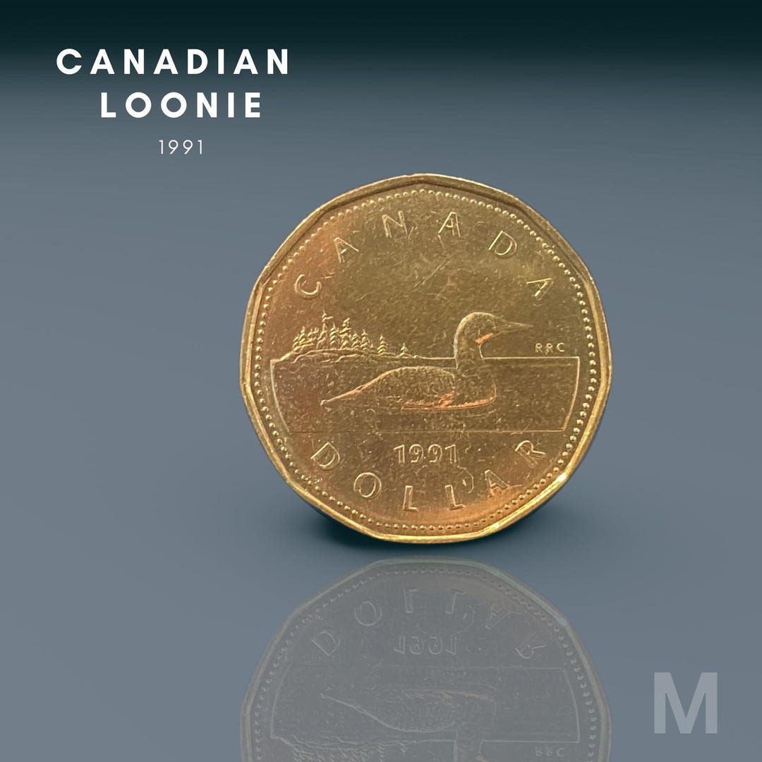 1991 Canadian Loonie, Queen Elizabeth Ii, Coin Collector, Canadian ...
