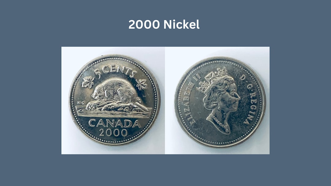 2000 Canadian Nickel | Queen Elizabeth II | Round Nickel | Coin ...