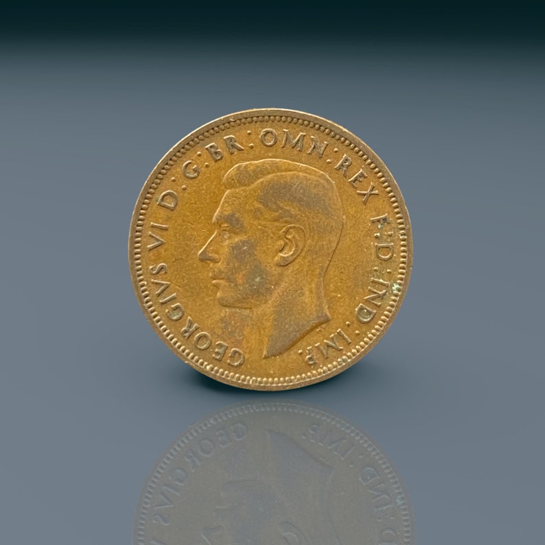 1946 Half Penny United Kingdom UK Coin Collection Gift for Grandpa Dad ...