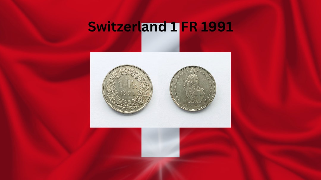 1991 1 FR Coin | Good Condition | Coin Collection | Switzerland | World ...