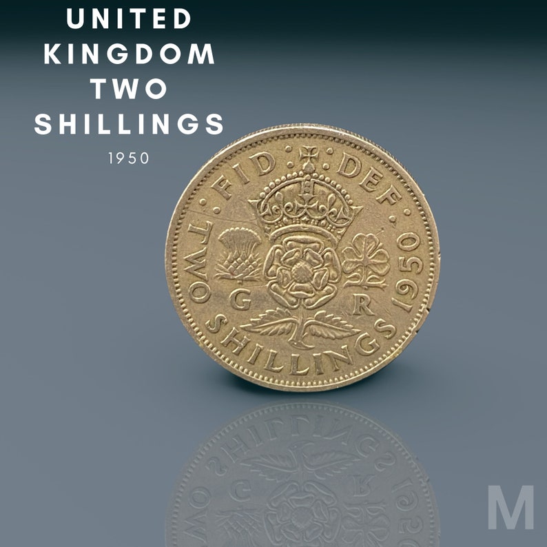 1950 Two Shillings United Kingdom UK 2 Shillings Coin Collection Gift ...