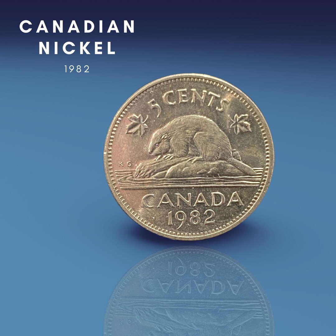 1982 Canadian Nickel: Queen Elizabeth II Coin Collection - Etsy
