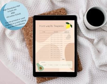 Food Waste Tracker - Etsy