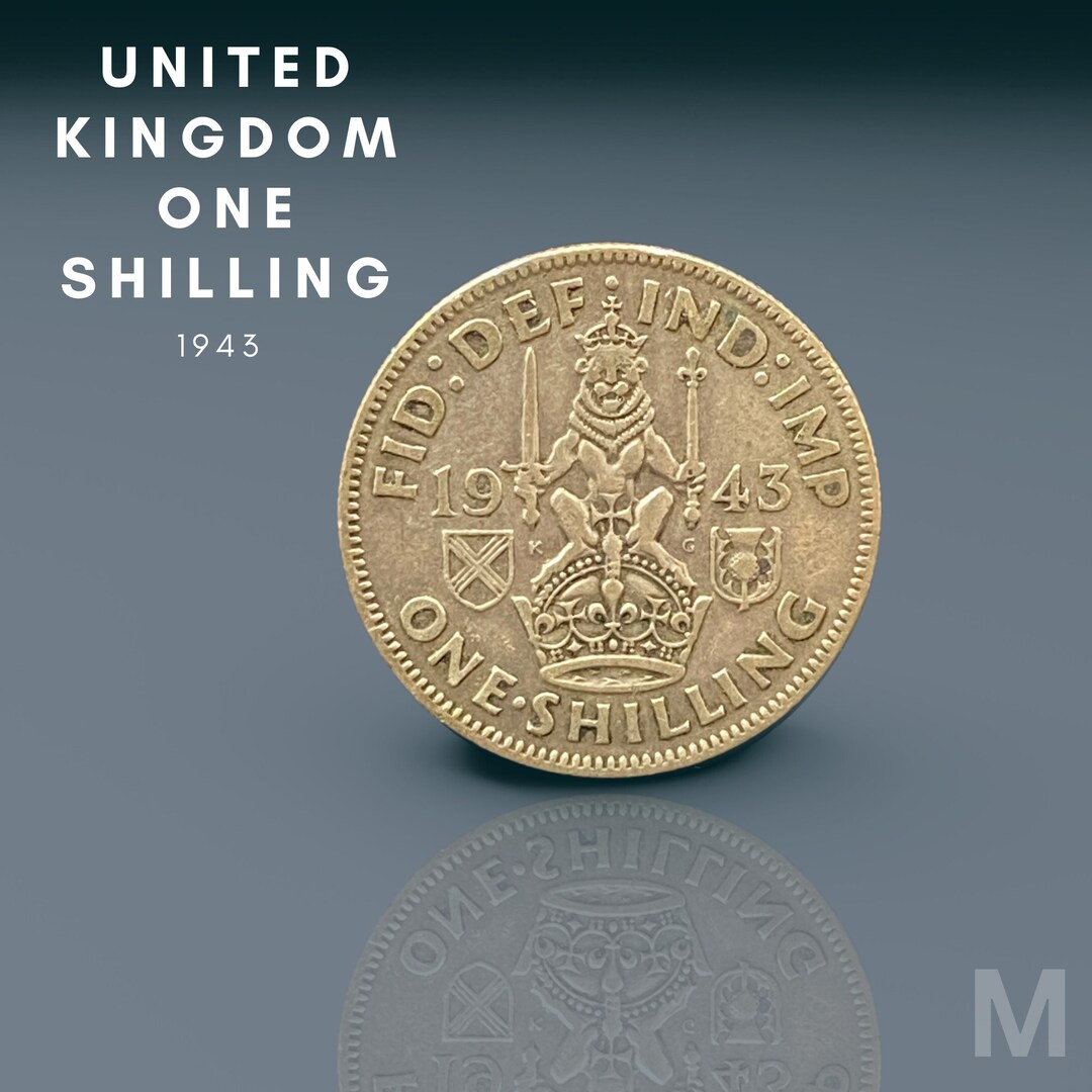1943 One Shilling United Kingdom UK 1 Shilling Coin Collection Gift for ...