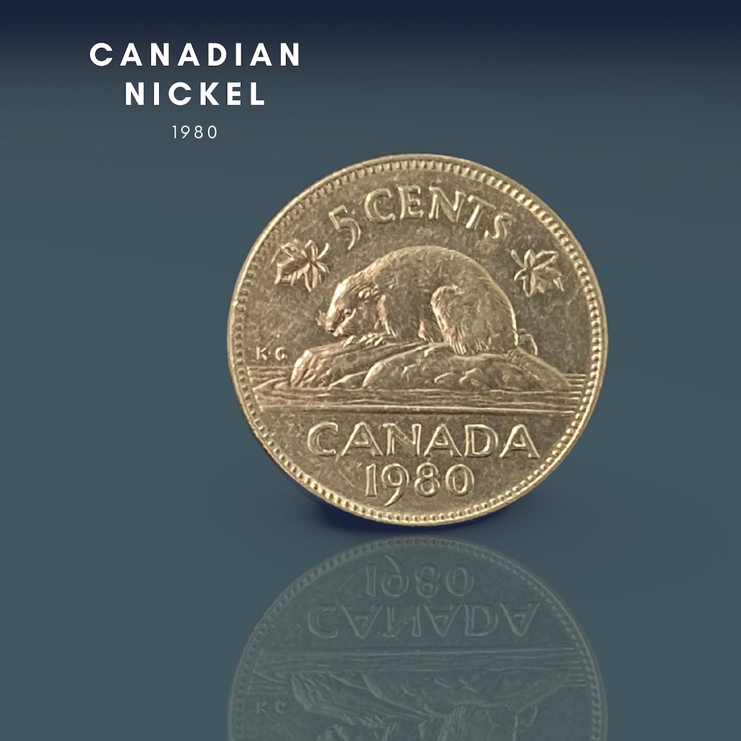 1980 Canadian Nickel | Queen Elizabeth Ii Coin Collection | Canadian ...