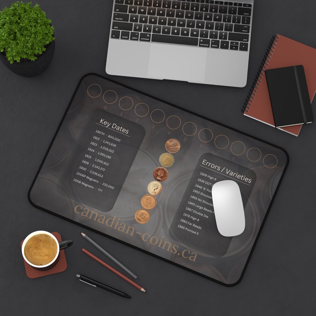 Coin Roll Hunting Mat | Canadian Penny Tracker | Perfect Gift for Coin ...