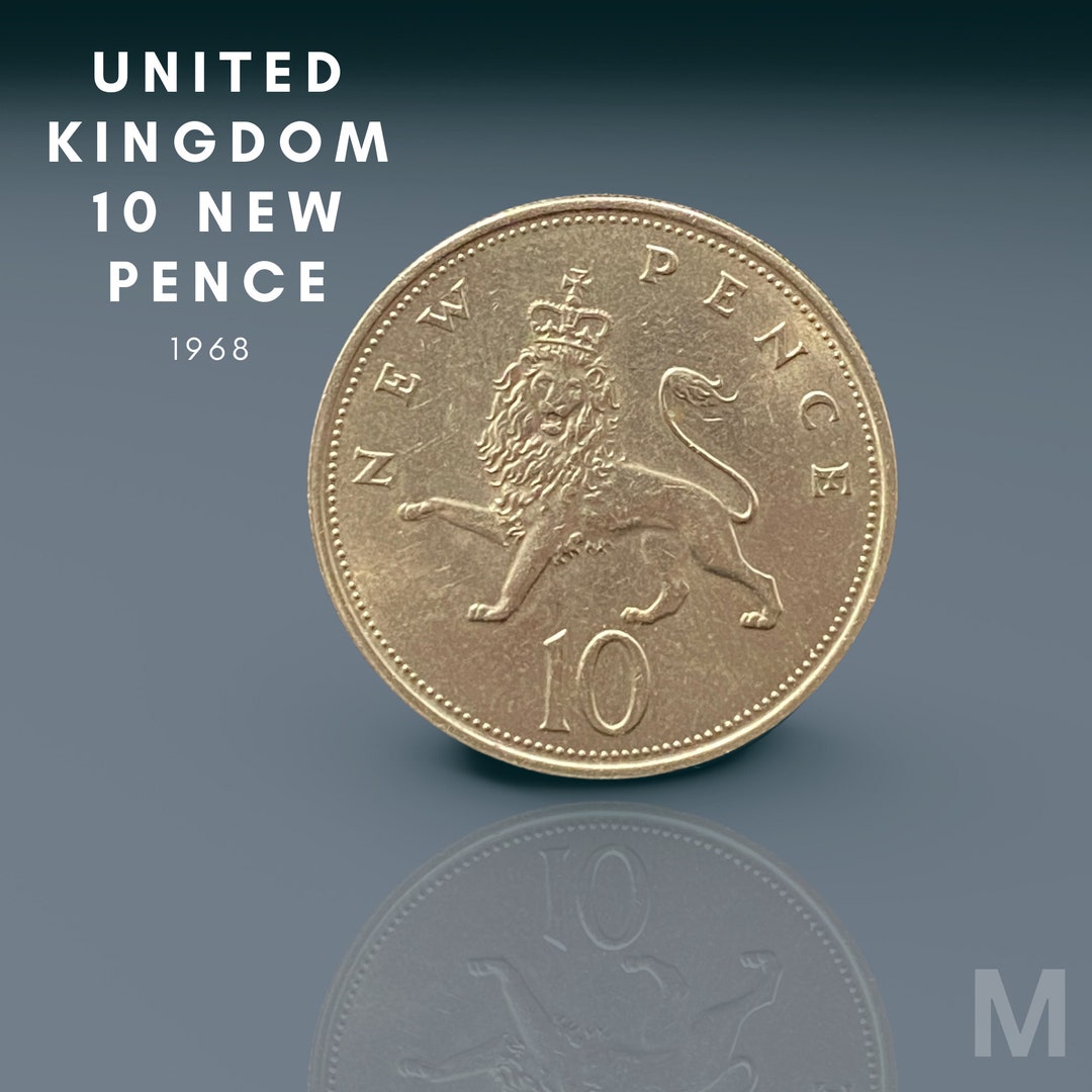 1968 10 New Pence | United Kingdom | UK | Ten Pence | Gift for ...