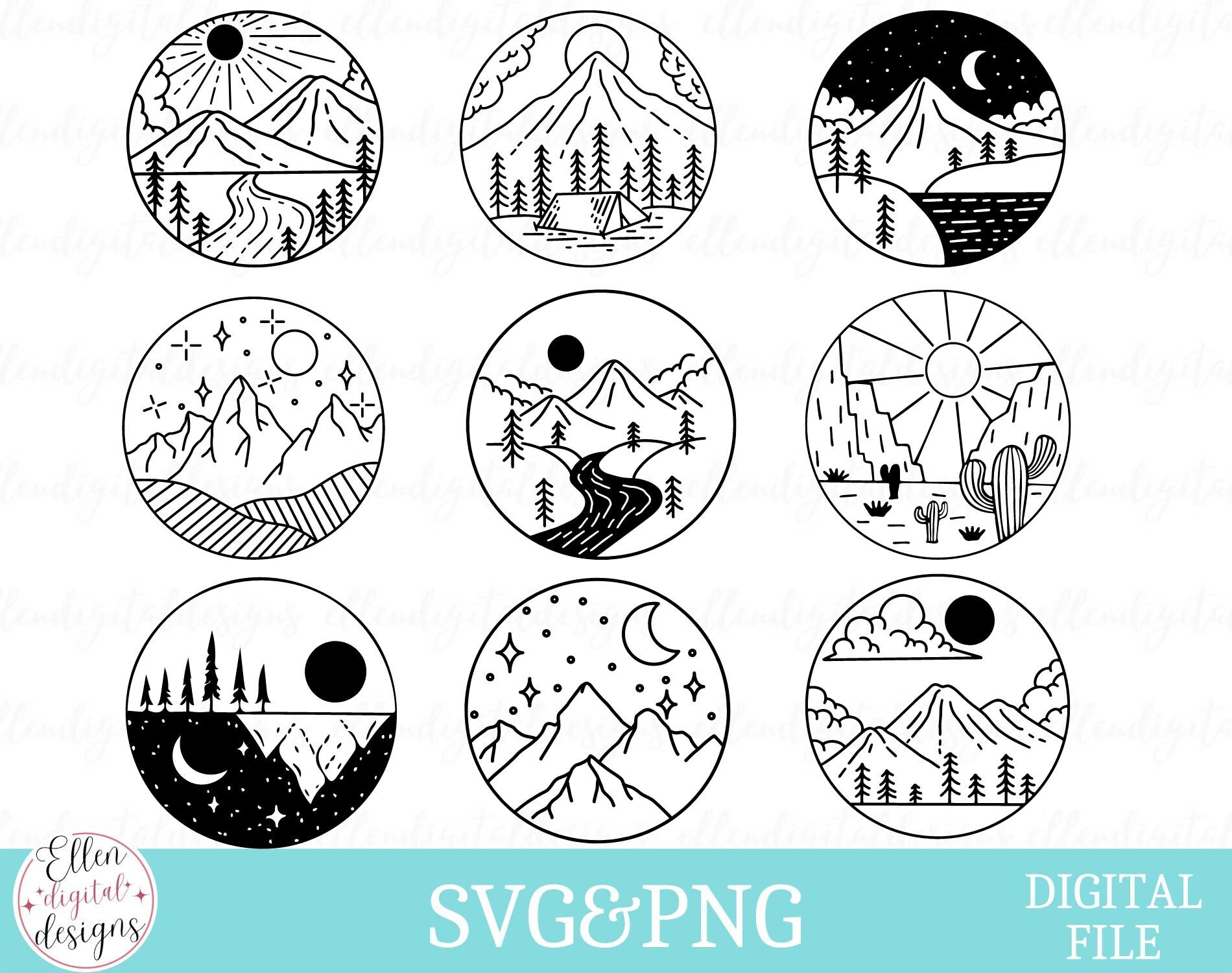 Berg Plotterdatei Berge Svg Berge Svg Natur Svg Berge - Etsy Schweiz