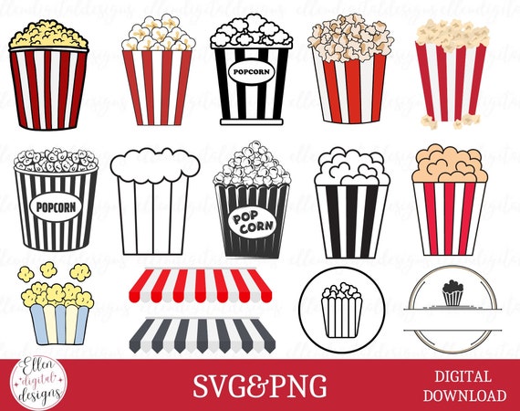 Movie Theater Popcorn Clipart Png