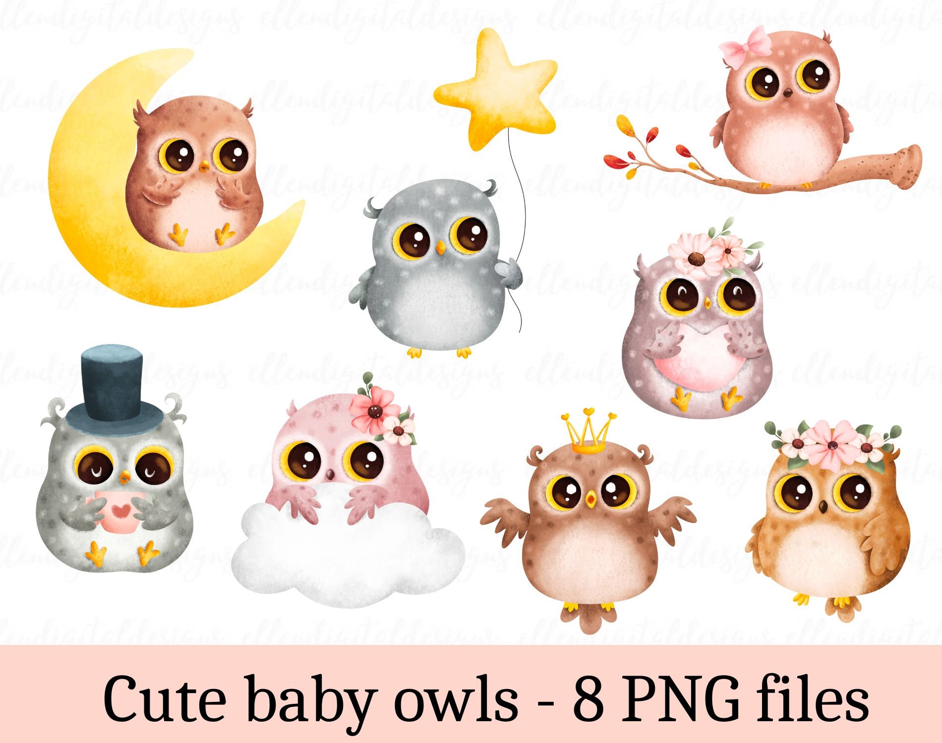 Baby Owl Clipart