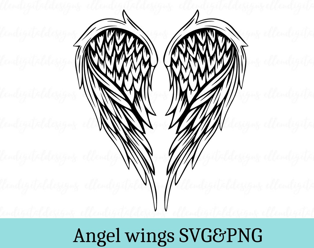 Alas de ángel svg ángel svg alas svg imágenes prediseñadas - Etsy España