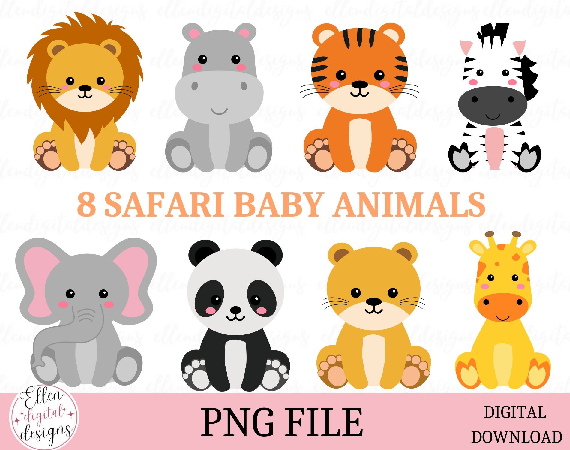 Safari Animals Png Animals Png Baby Animals Png Animal - Etsy Israel