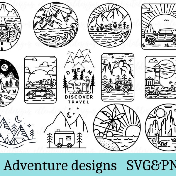 Outdoor Adventure Svg - Etsy