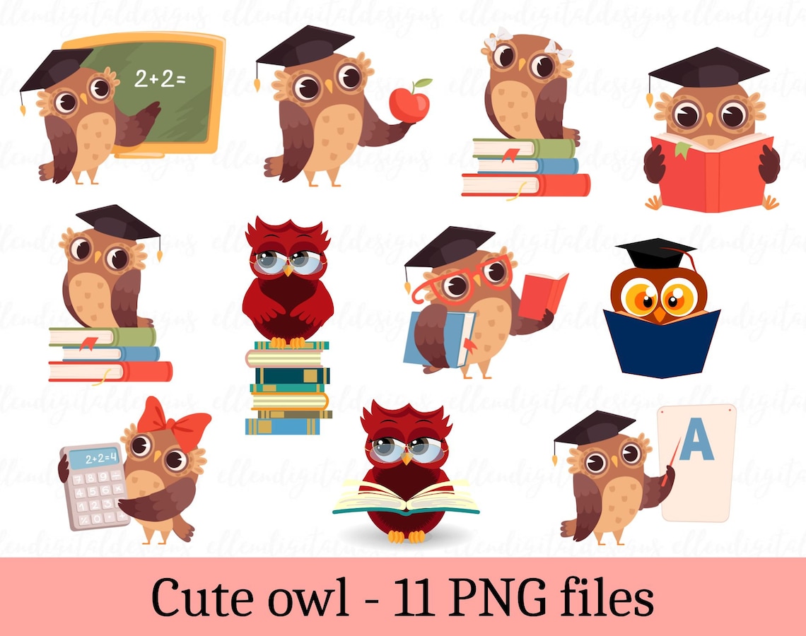 Uil png schattige uil png baby uil png uil clipart uil - Etsy België
