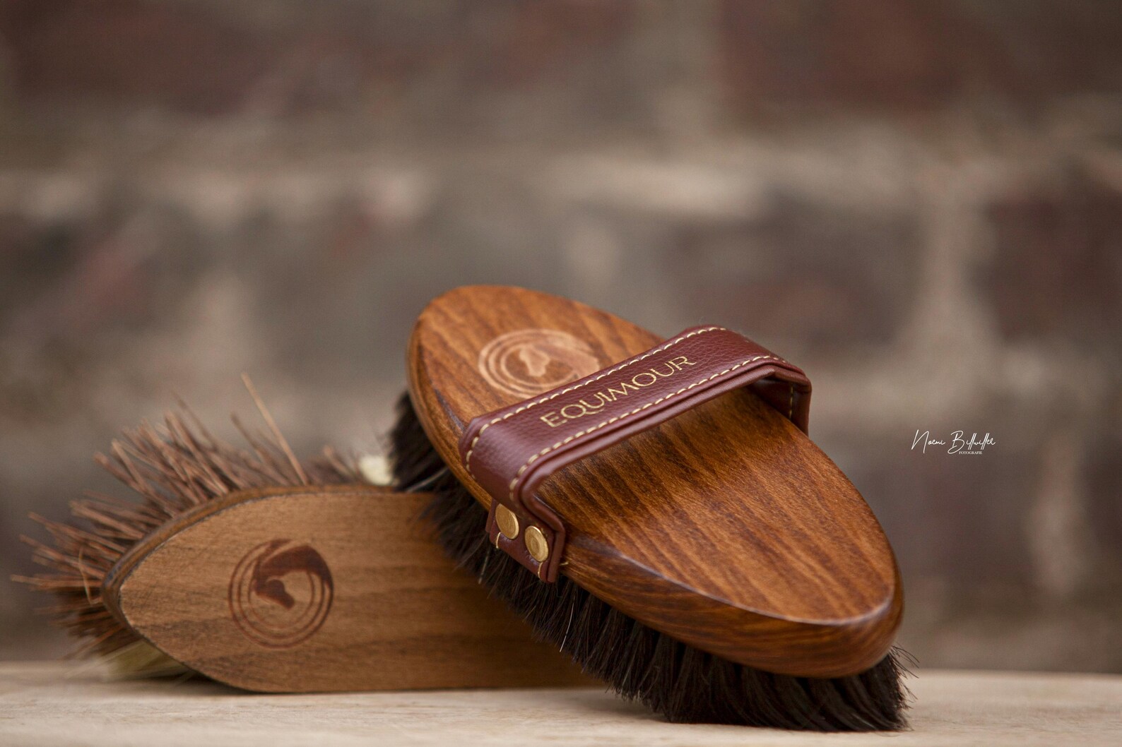 Personalized Horse Brush With Horsehair – Premium Wooden Body Brush ...