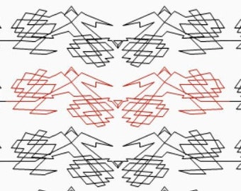 Peacock Feather E2E 01- E2E Digital Quilting Pattern for Longarm ...