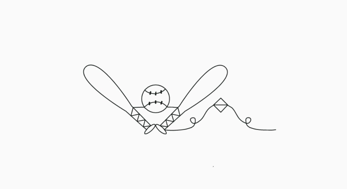 Baseball and Bat, Longarm Digital Quilting Designs Pattern E2E E465 - Etsy