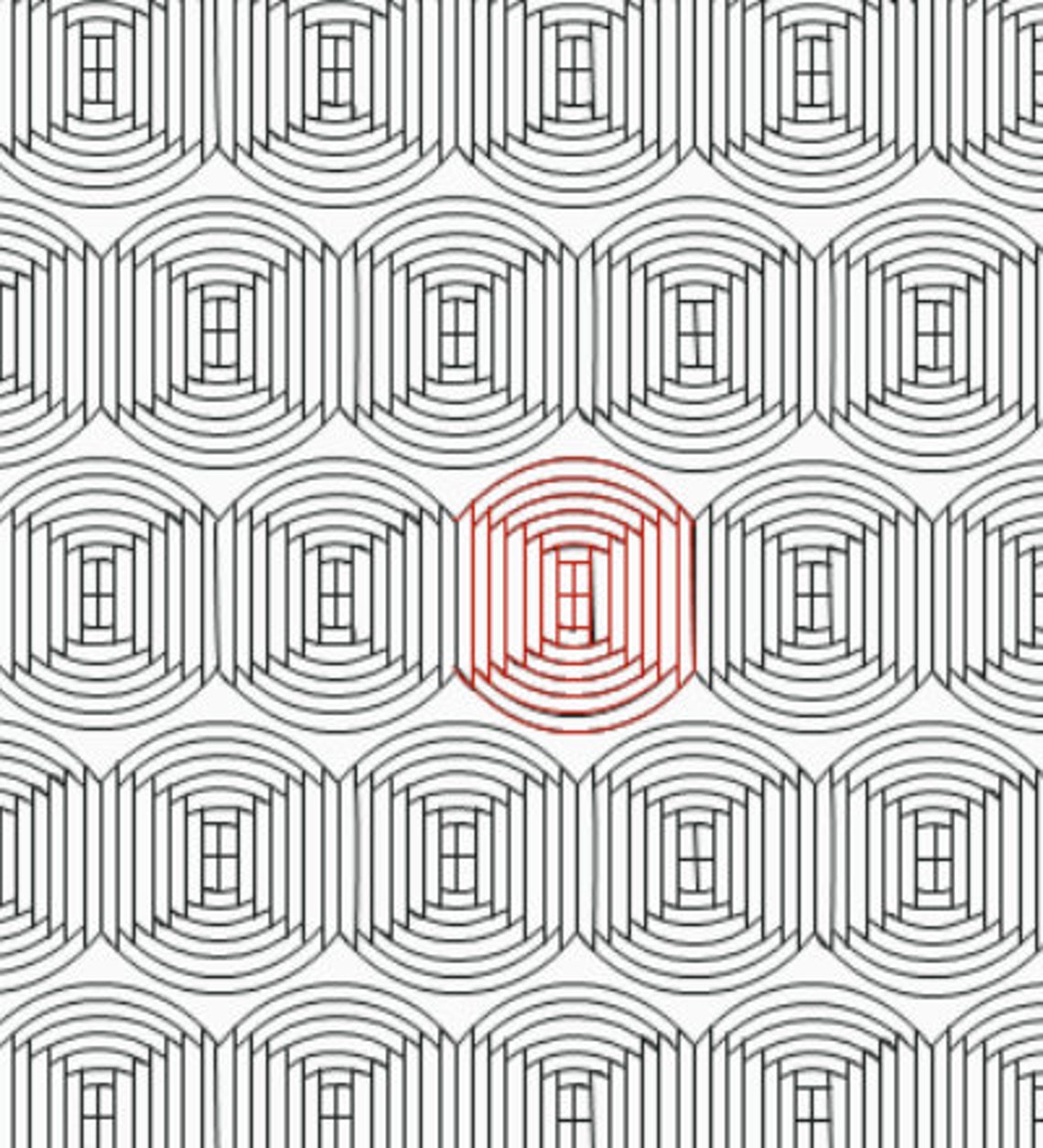 Radio Waves, Longarm Digit Quilting Designs Pattern E2E E541 - Etsy