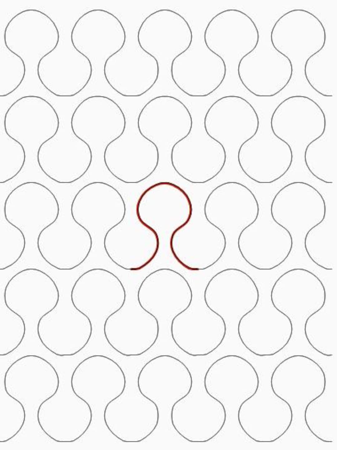 Keyhole, Longarm Digital Quilting Designs Pattern E2E E574 - Etsy